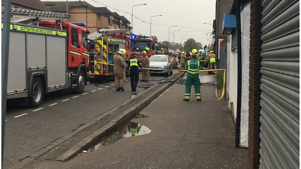 Youths reported over Whitburn fire which injured firefighter - BBC News