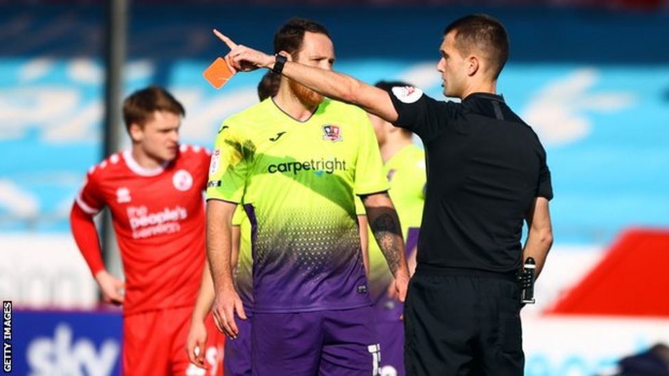 Exeter City: Red cards will affect play-off push, says manager Matt ...