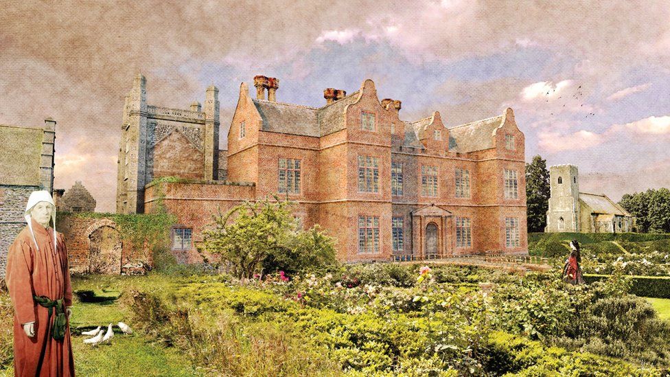 Medieval Bacton priory brought to life with 3D modelling - BBC News