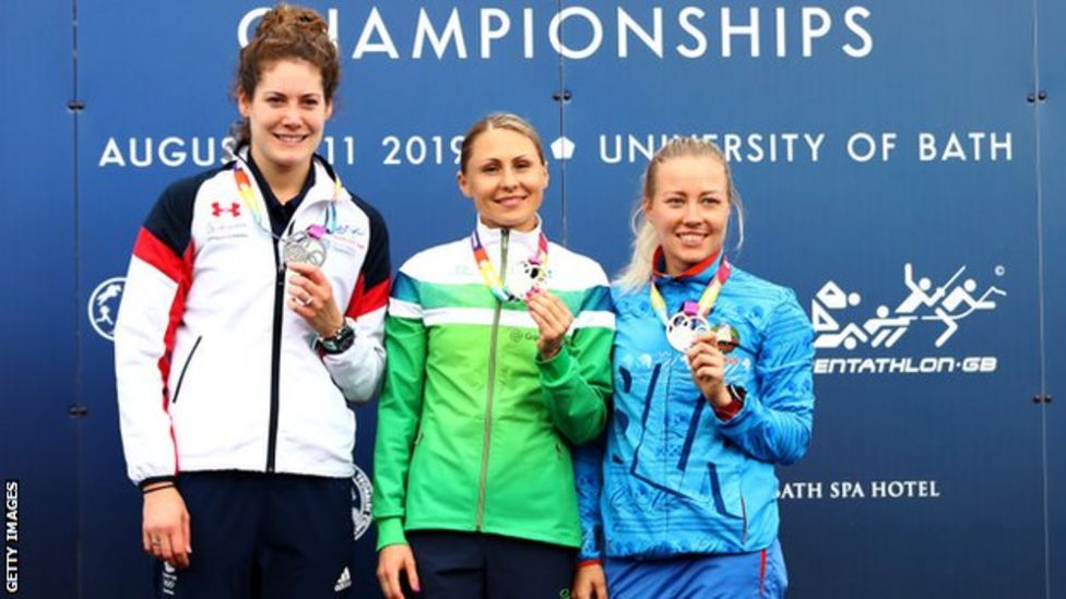 Britain's Kate French wins bronze and team silver at modern pentathlon ...