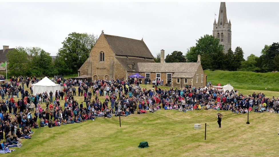 Oakham Castle in Rutland reopens after £2m restoration - BBC News