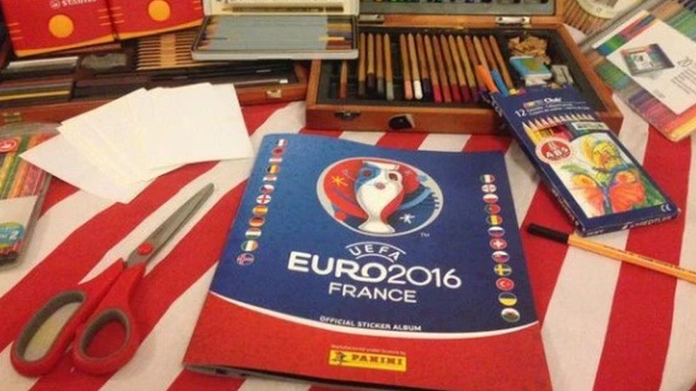 Euro 2016: 'Panini Cheapskates' charity sketch bid - BBC News