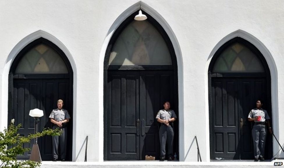 Charleston shootings: Victims remembered as church reopens - BBC News
