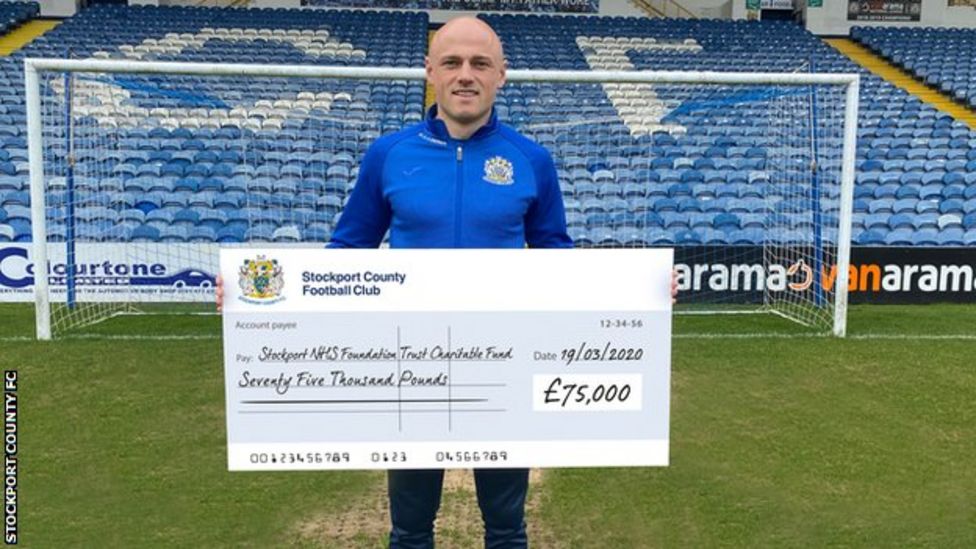 Coronavirus: Stockport County owner Mark Stott gives NHS trust £75,000 ...