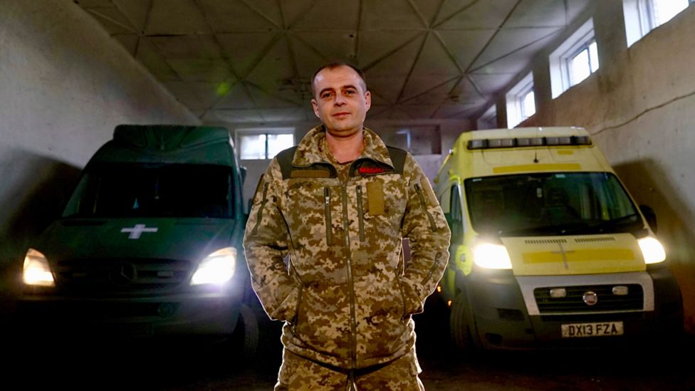 Ukraine's secret weapon - the medics in the line of fire - BBC News
