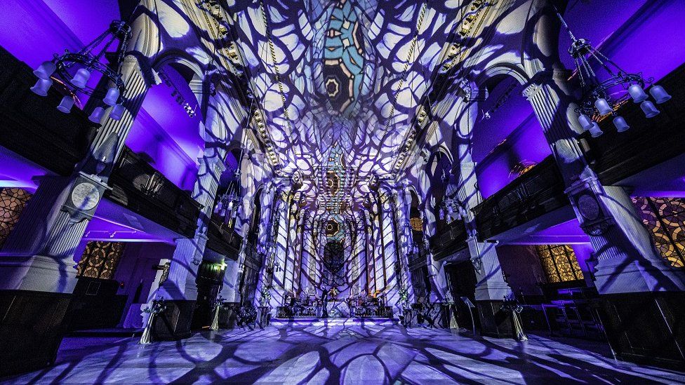 Birmingham Cathedral light show to tell windows story - BBC News