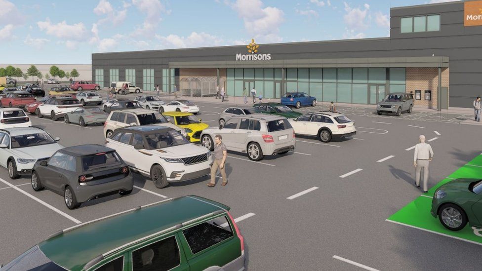 Morrisons supermarket plan approved for Stevenage - BBC News