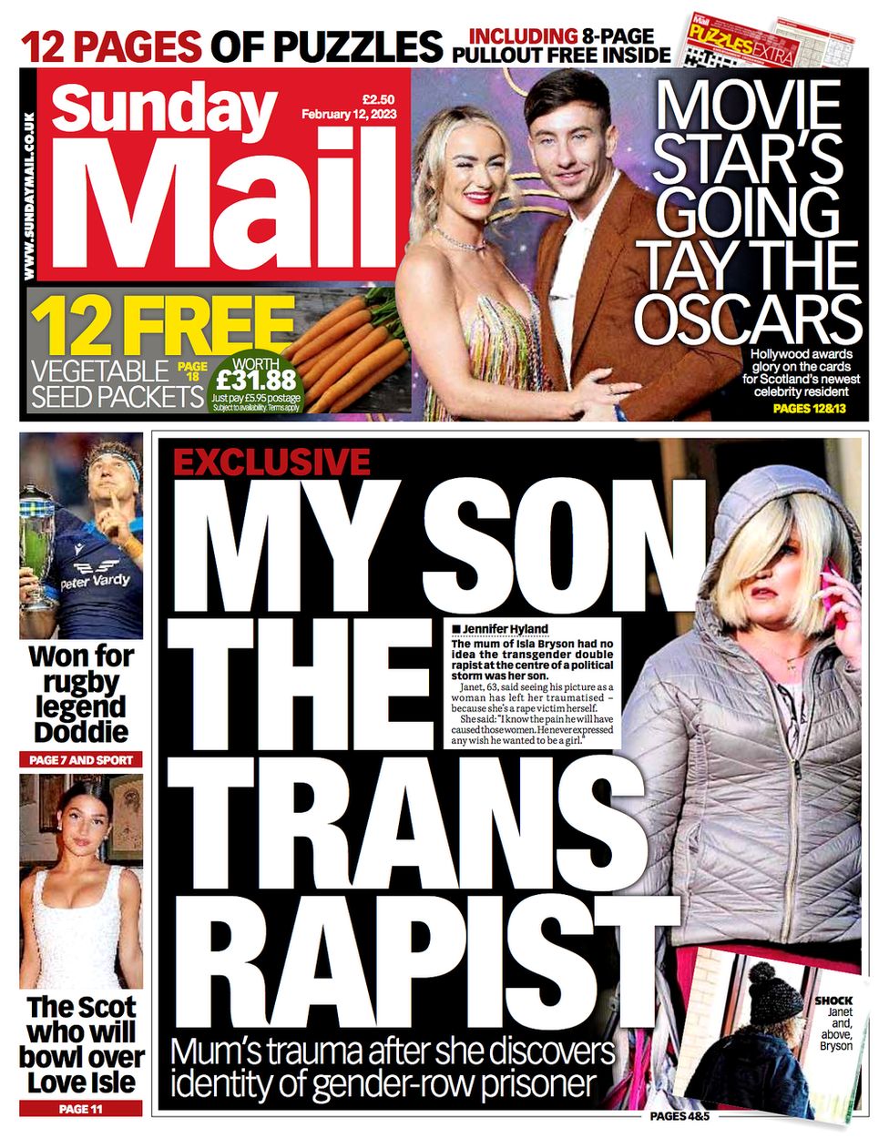 Scotland's papers: 'My son the trans rapist' and GP closure warning ...