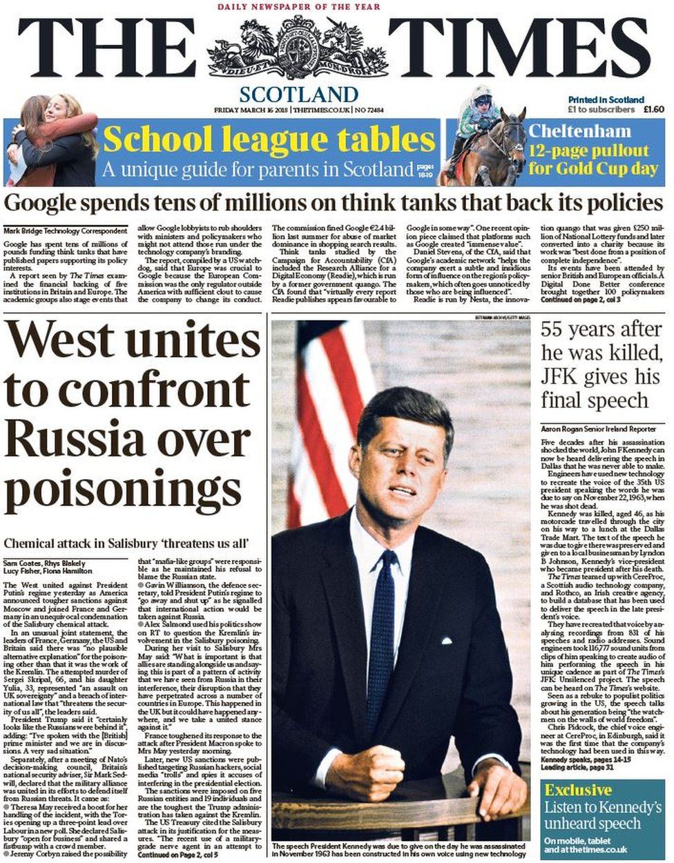 The papers: Row over RT co-host's SNP role - BBC News