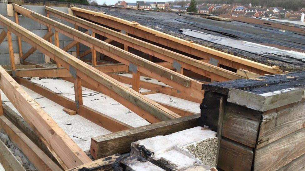 Roof blown off Barry house by Storm Eleanor - BBC News