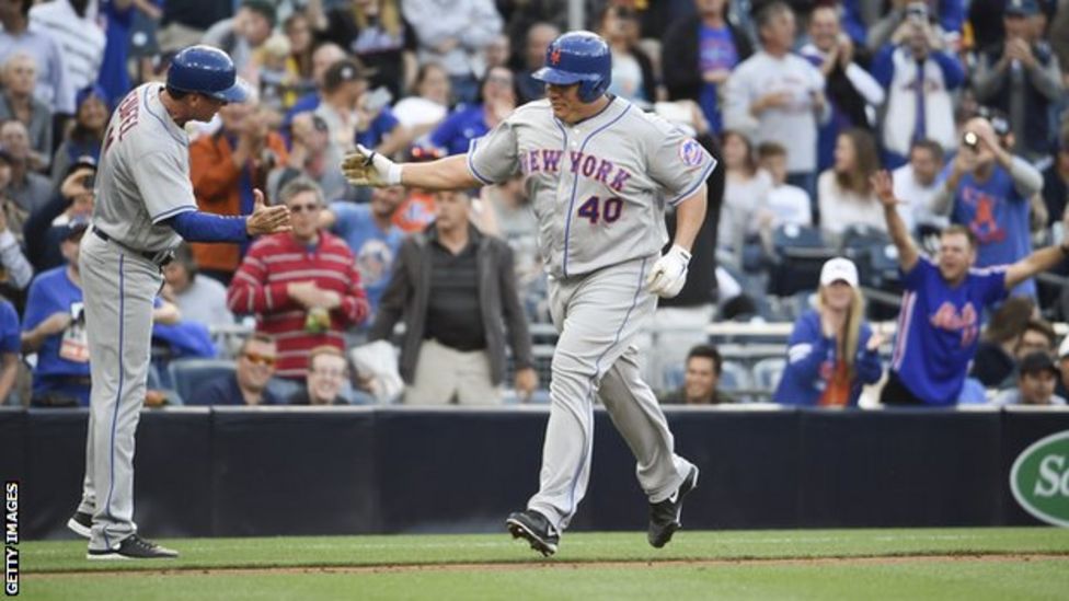 Bartolo Colon: New York Mets pitcher, 42, hits first home run - BBC Sport
