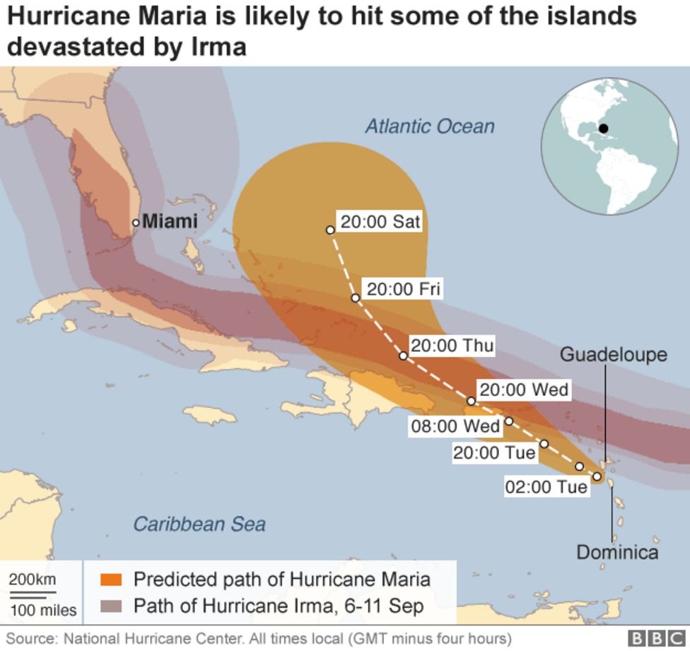 Hurricane Maria 'devastates' Dominica: PM - BBC News