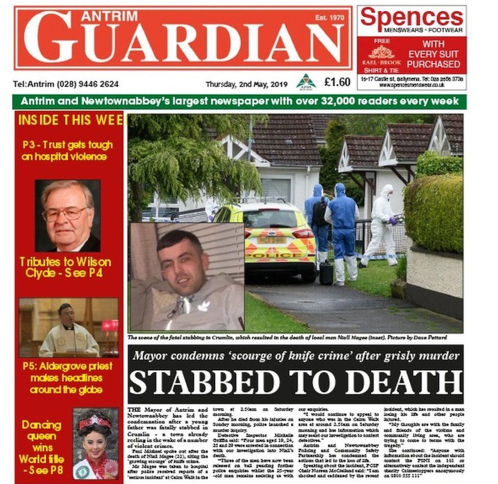 Weekly paper review: Portrush 'facelift', sewage slab - BBC News