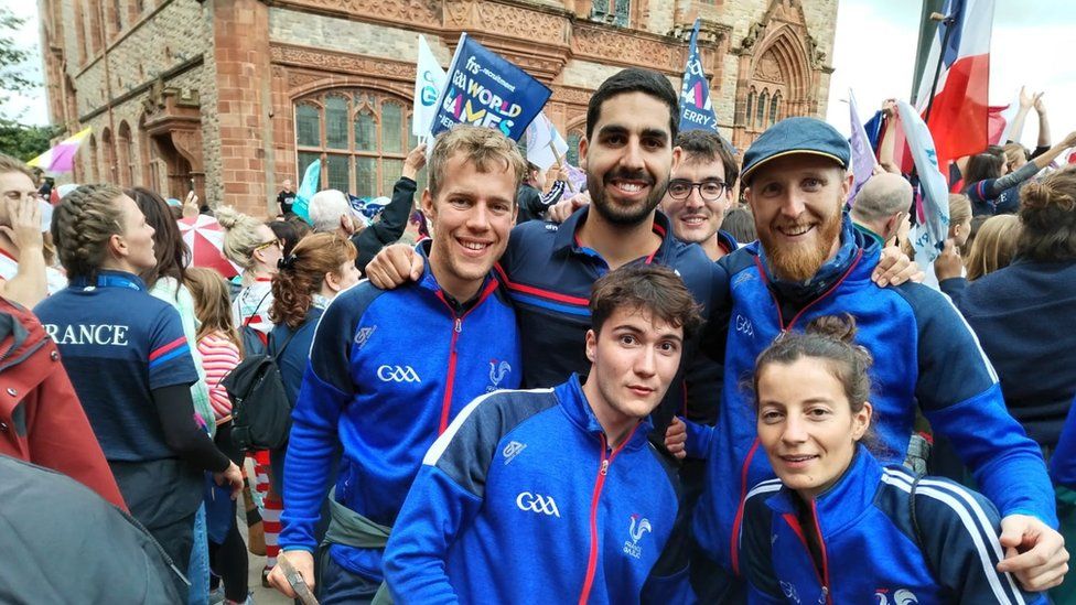 GAA World Games: International teams parade in Derry - BBC News