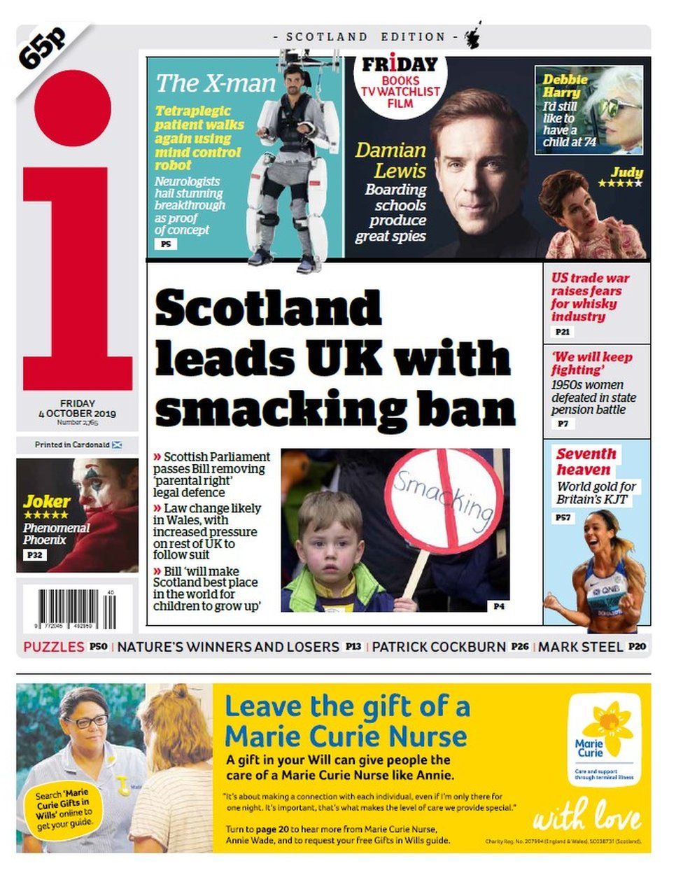 Scotland's papers: Scotland outlaws smacking and 'dram' wars - BBC News