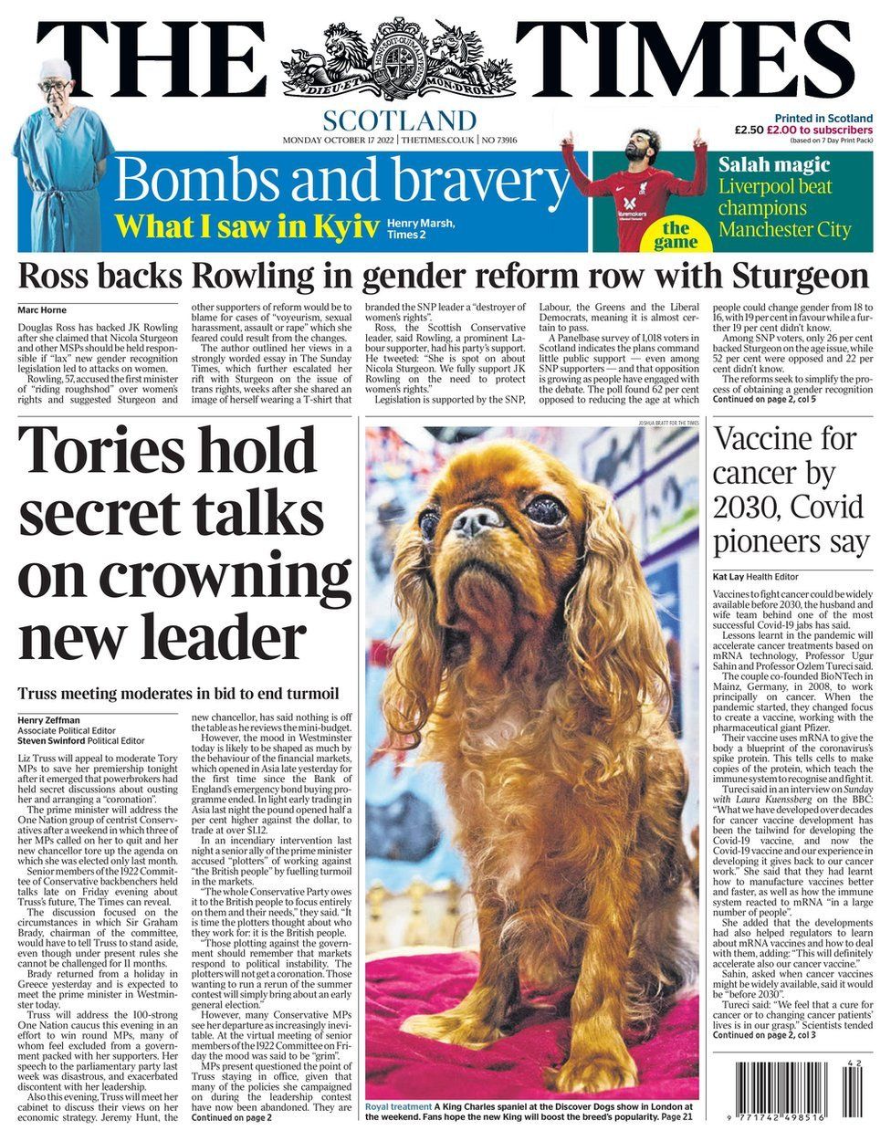 Scotland's papers: 'D-Day for PM' as Tories hold secret talks - BBC News