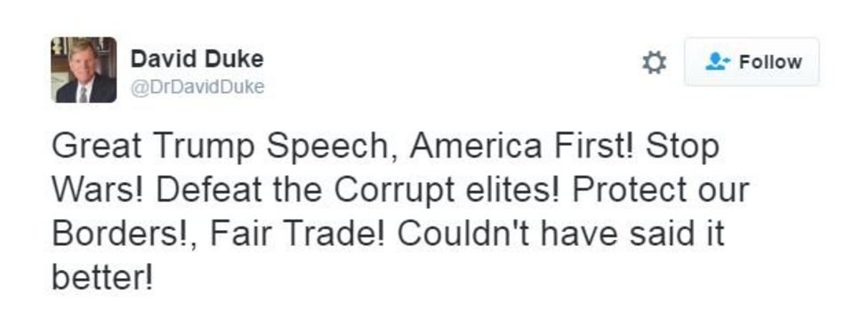 David Duke, former Ku Klux Klan leader, to run for Congress - BBC News