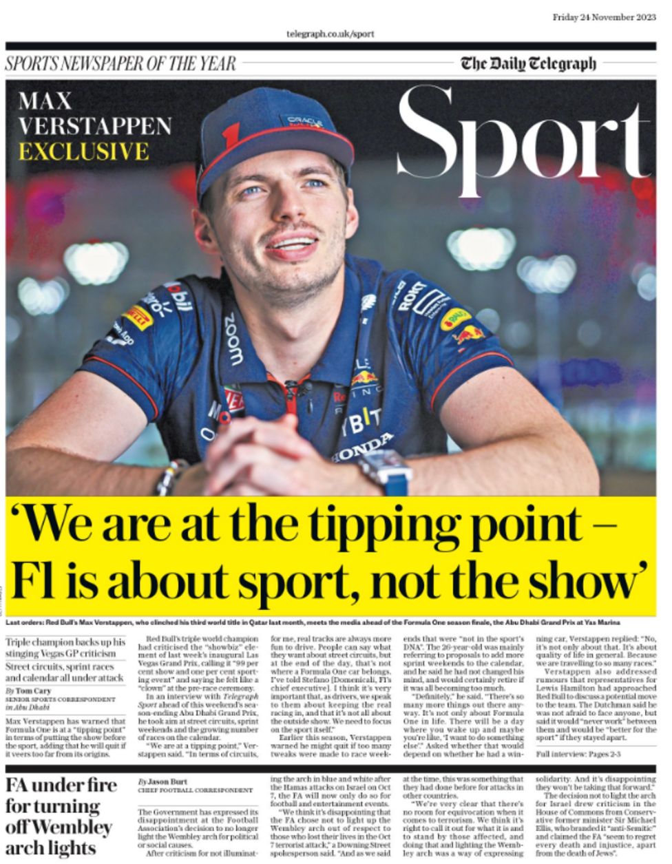 Friday's back pages - BBC Sport