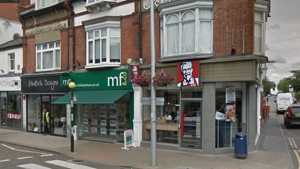 Man suffers head injuries after row in KFC - BBC News