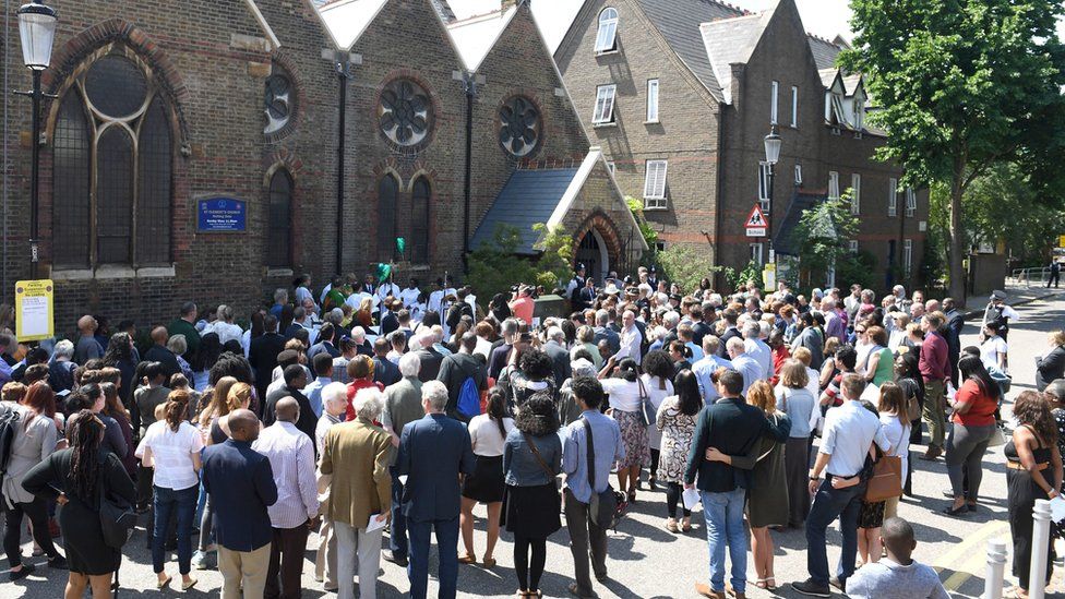 Grenfell Tower memorial garden unveiled - BBC News