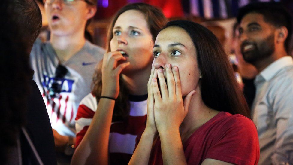 Women's World Cup: US fans celebrate as team reaches final - BBC News
