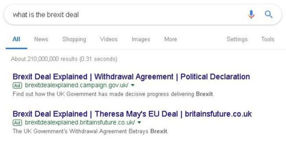 Brexit: More than £100K spent on Facebook and other ads for May's deal ...