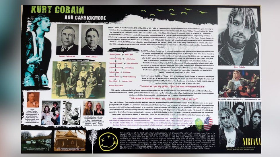 Kurt Cobain: The rock star and the rural County Tyrone town - BBC News