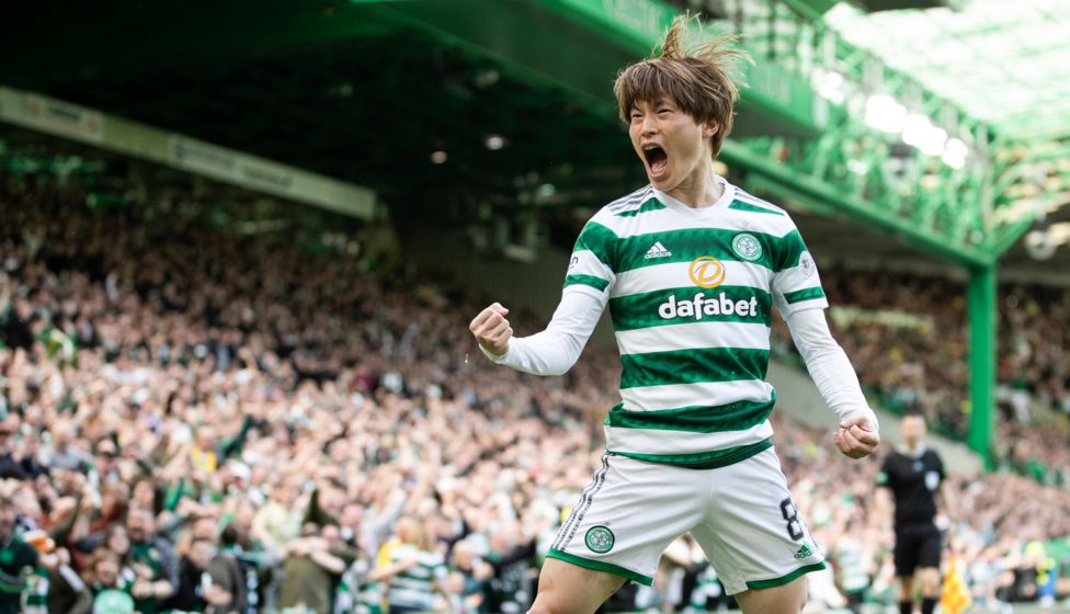 Old Firm win will give Celtic momentum says Kyogo - BBC Sport