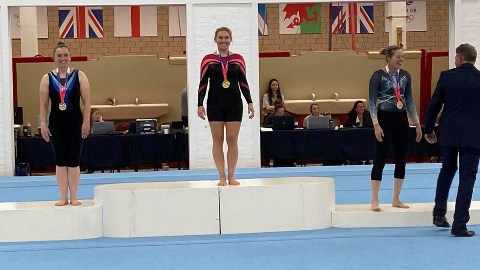 Sheffield former child gymnastics star wins gold aged 44 - BBC News