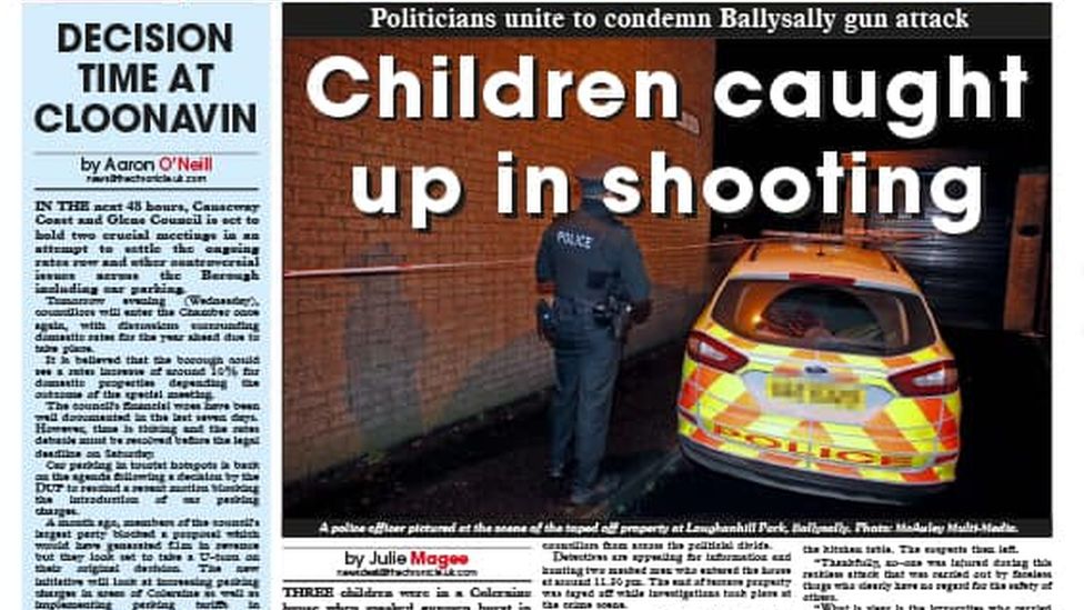 NI weekly papers: House attack, drug death and data breach - BBC News