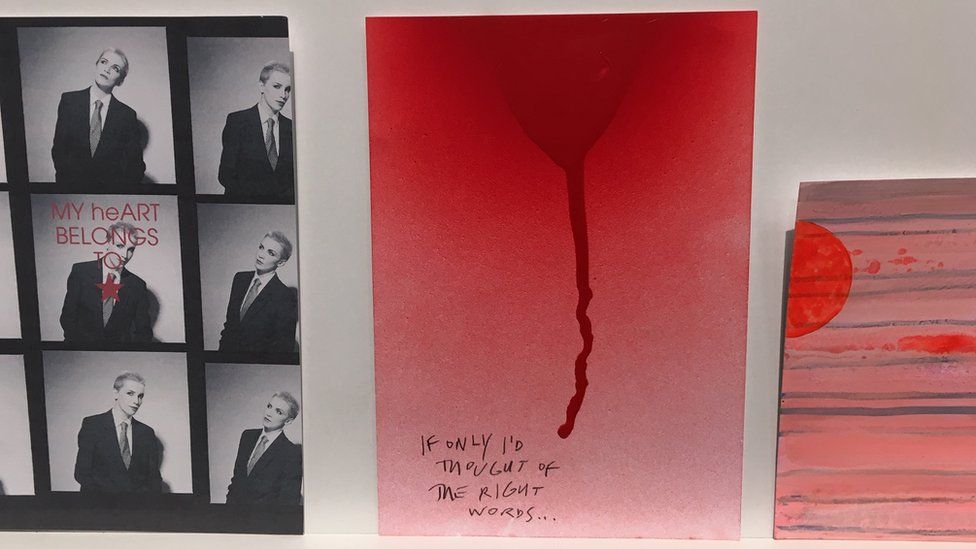 Anonymous celebrity art in Leeds set for charity auction - BBC News