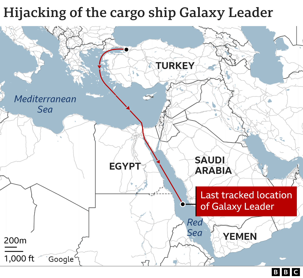 Japan Condemns Yemens Houthi Rebels Hijack Of Cargo Ship In Red Sea