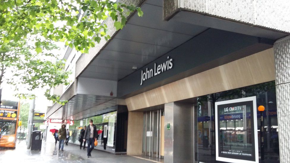 John Lewis in Nottingham flooded in hot water pipe burst - BBC News