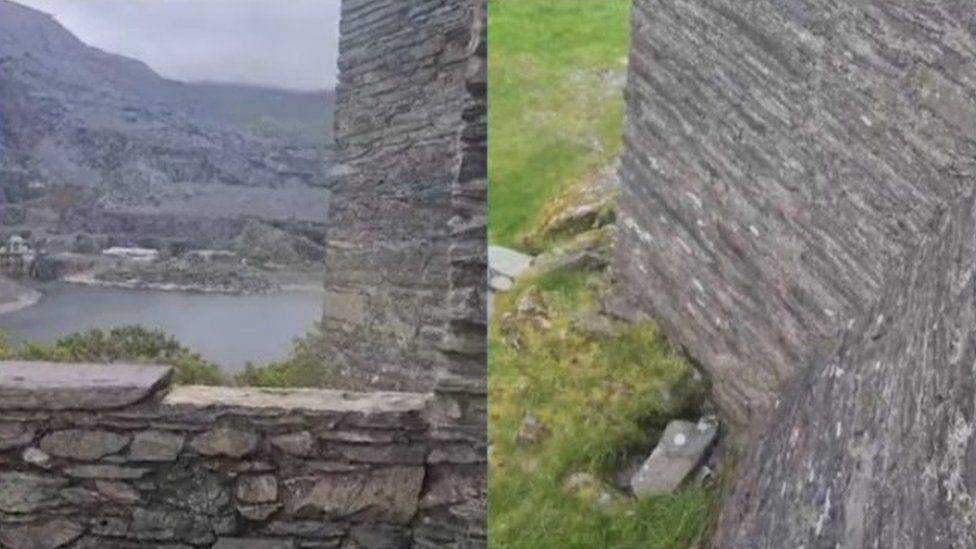 Dolbadarn: Ymchwilio i ddifrod i'r castell yn Llanberis - BBC Cymru Fyw