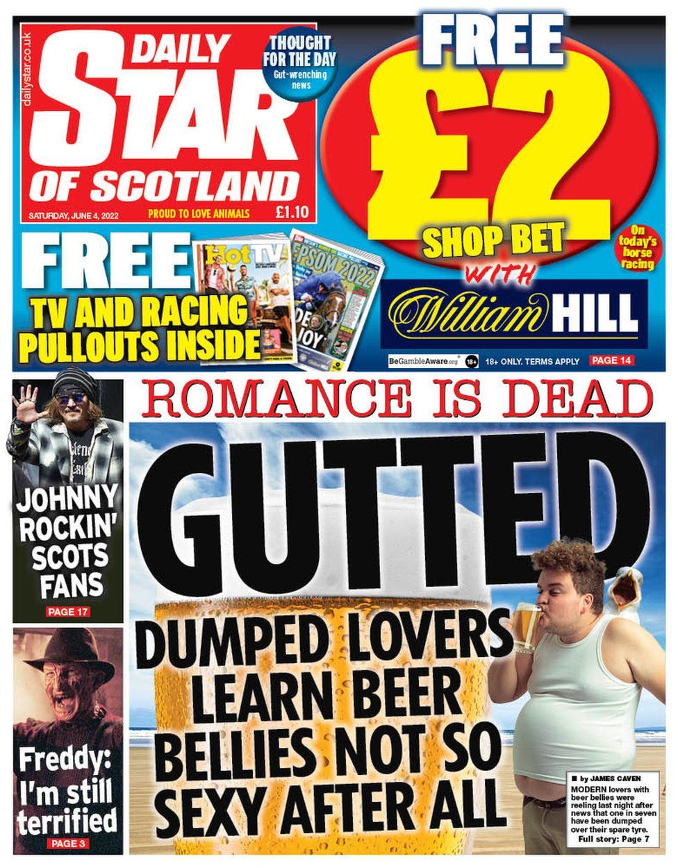 Scotland's papers: 'Royal Flush' and Johnson leadership challenge - BBC ...