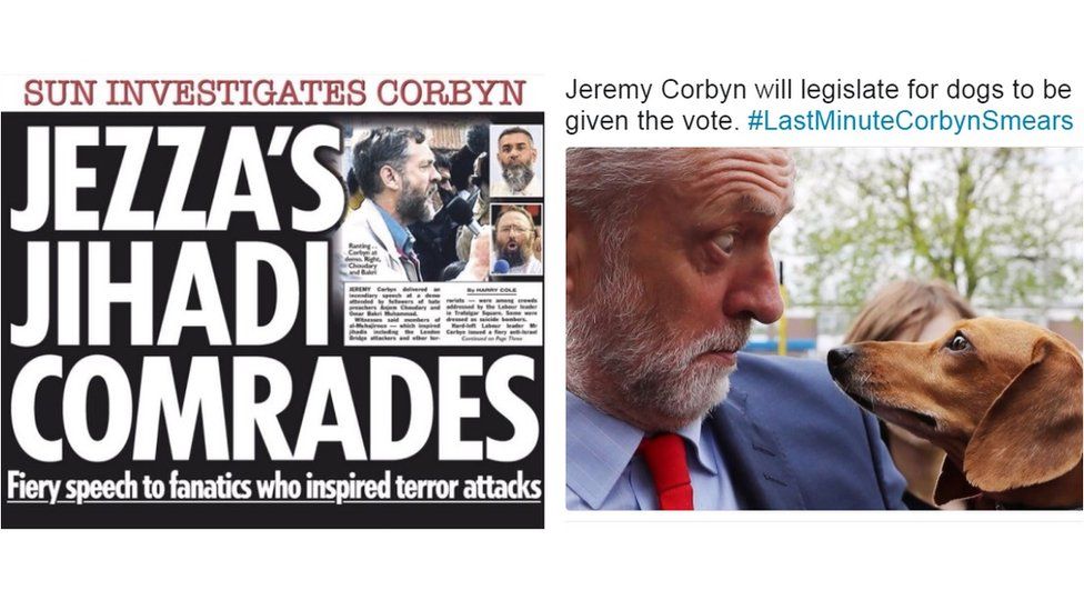 'Corbyn smears': the last-minute debate on Twitter - BBC News