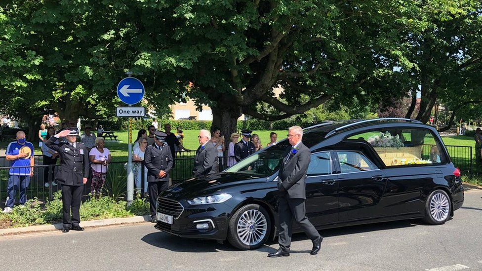 PCSO Julia James: Son leads tributes at community officer's funeral ...