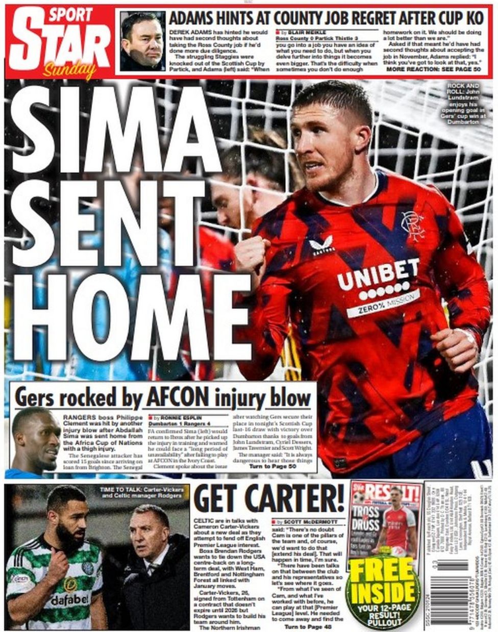 Scottish Gossip: Carter-Vickers, Celtic, Diomande, Rangers, Sima ...