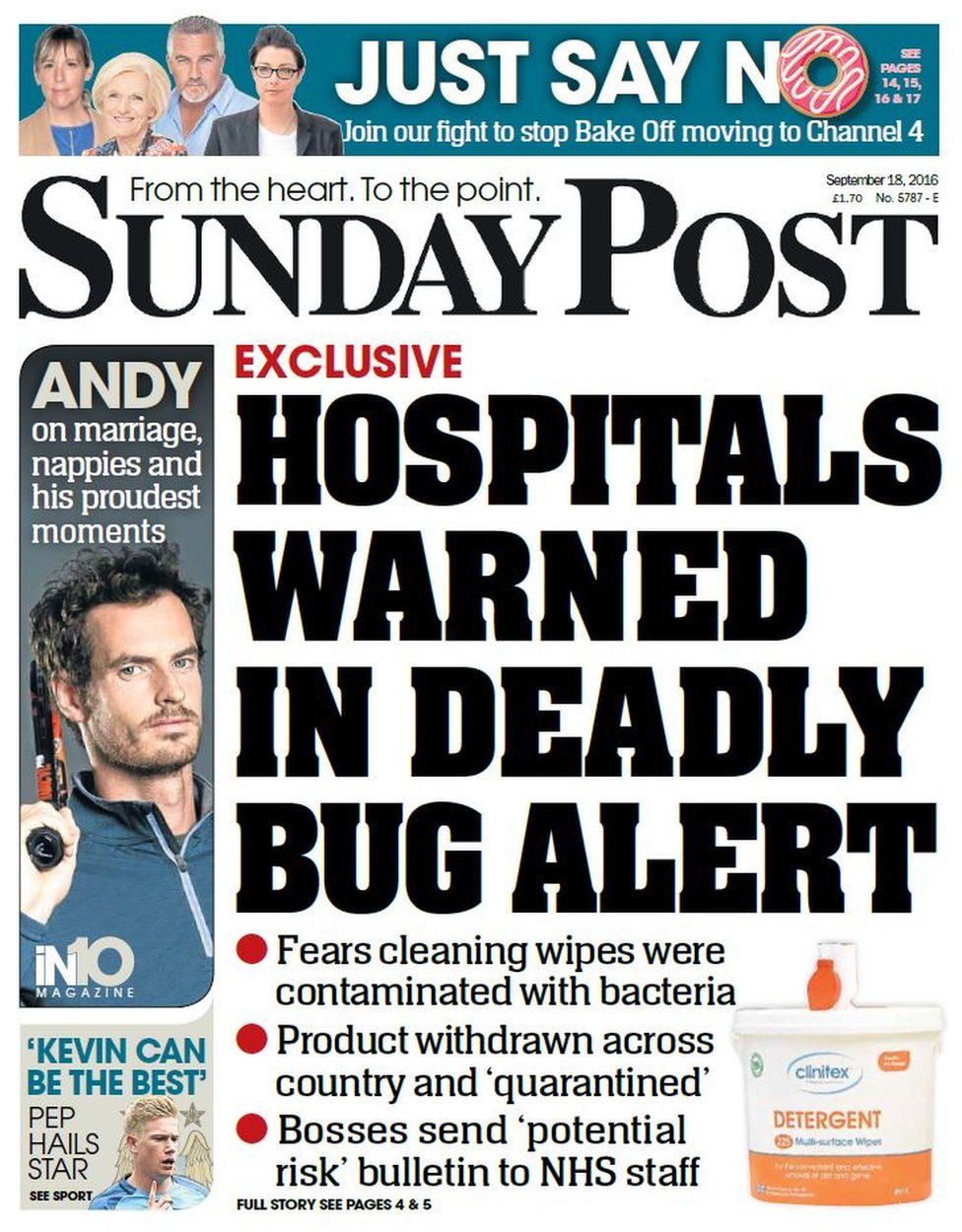 Scotland's papers: Indyref poll and hospital bacteria warning - BBC News