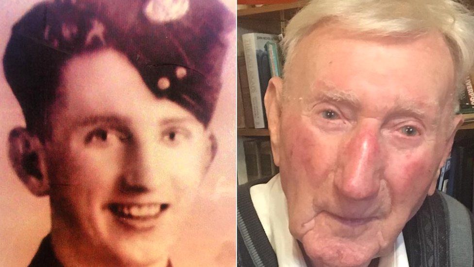 War veteran, 98, meets son of comrade after appeal - BBC News
