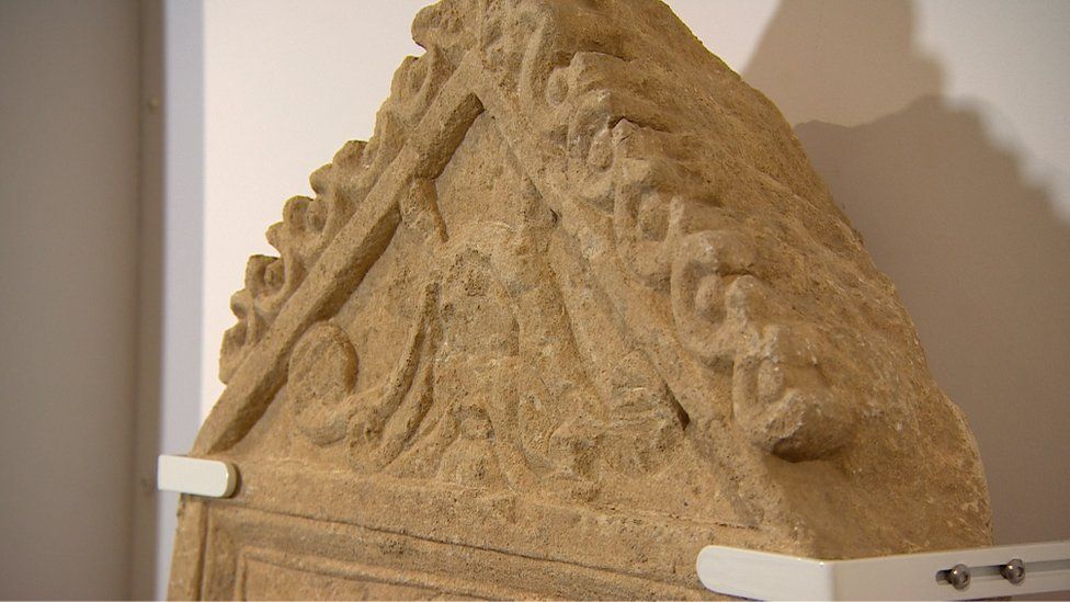 Rare Roman tombstone to go on show at museum - BBC News