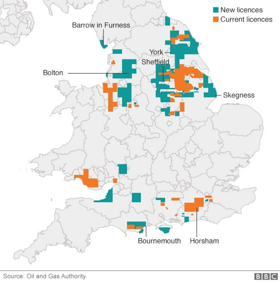 New licences for UK shale gas exploration - BBC News