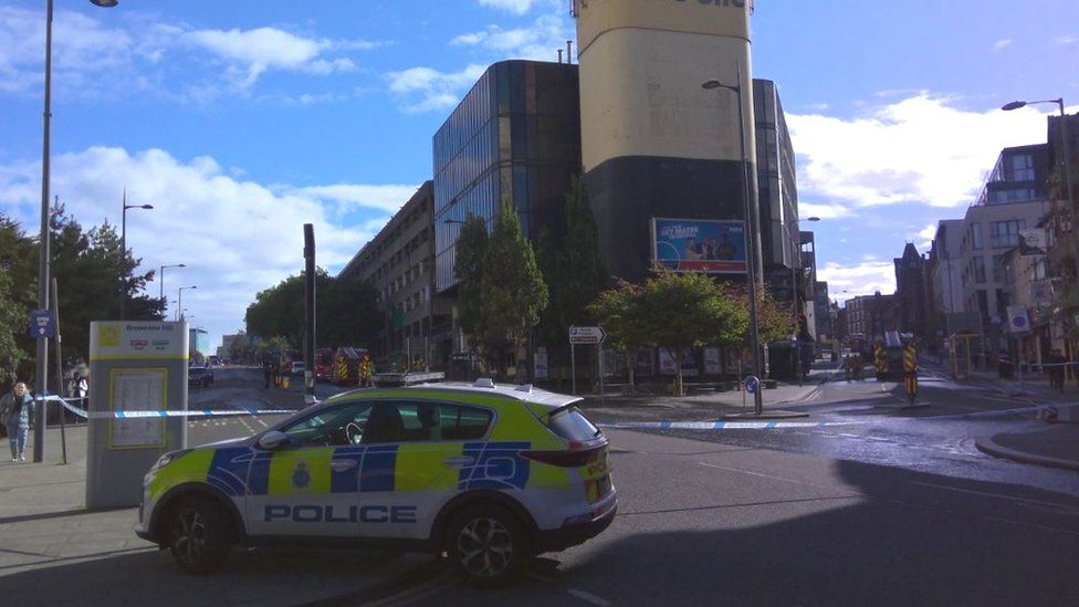 Liverpool fire: Arson arrest over large blaze near Adelphi Hotel - BBC News