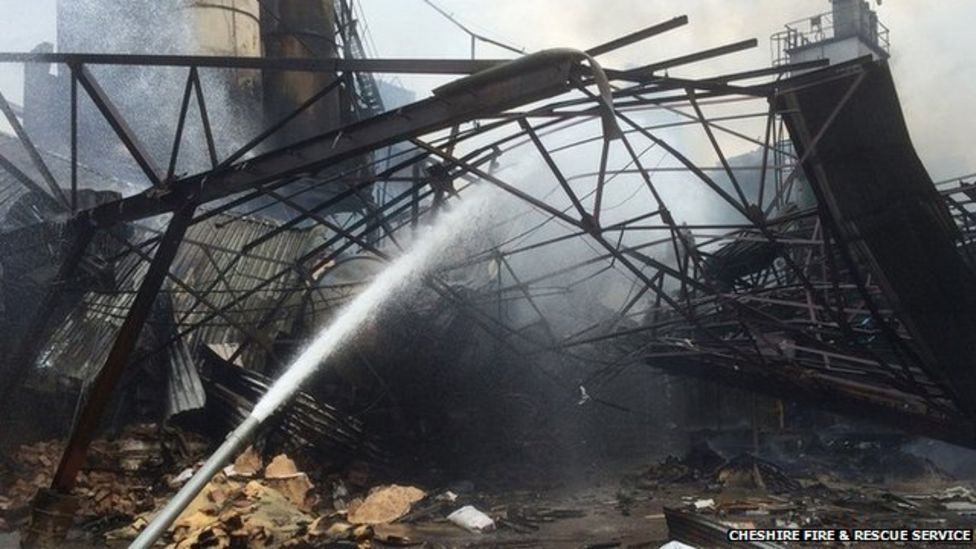In pictures: Bosley mill blast 'scene of devastation' - BBC News