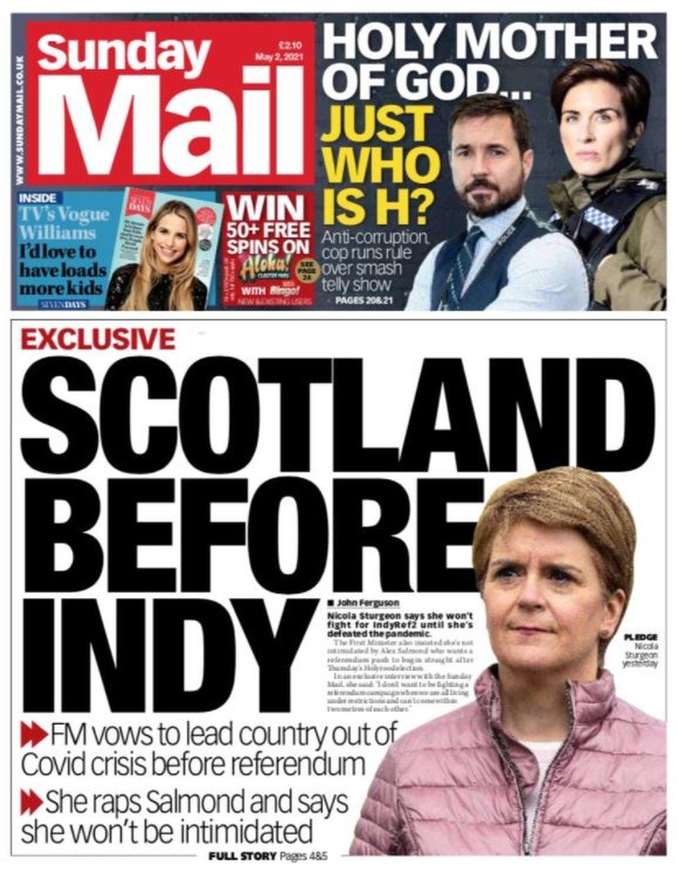 Scotland's papers: Scotland before indy and billions to save union ...