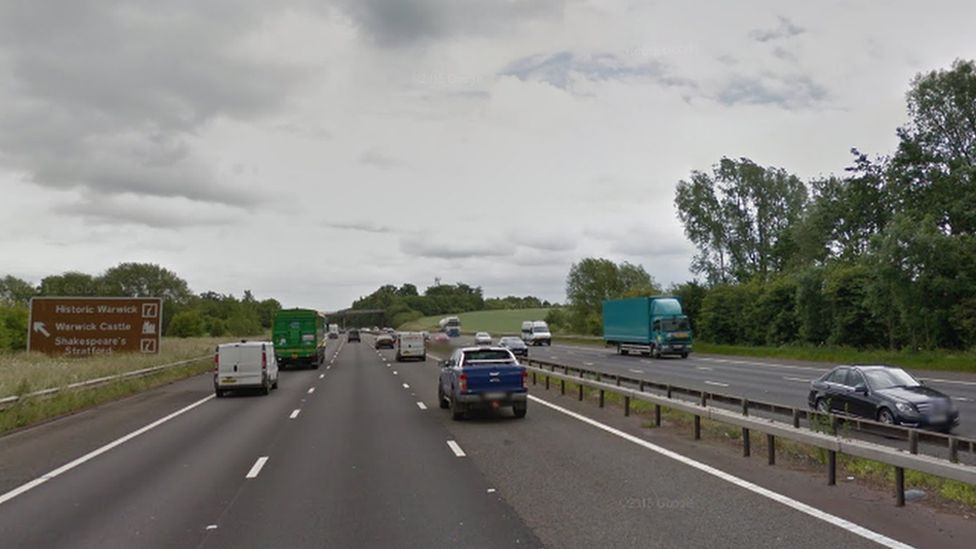 M40 crash: Three cars crash as motorist drives 'wrong way' - BBC News