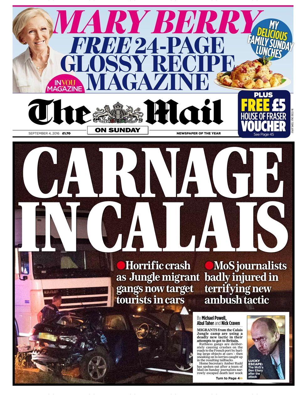 Sunday's front pages - BBC News