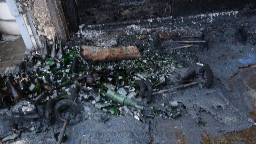 Bradford theatre fire: Men jailed after Alhambra bin blaze - BBC News