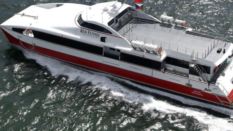 Isle of Wight: Red Jet 4 heading to South Korea after sale - BBC News