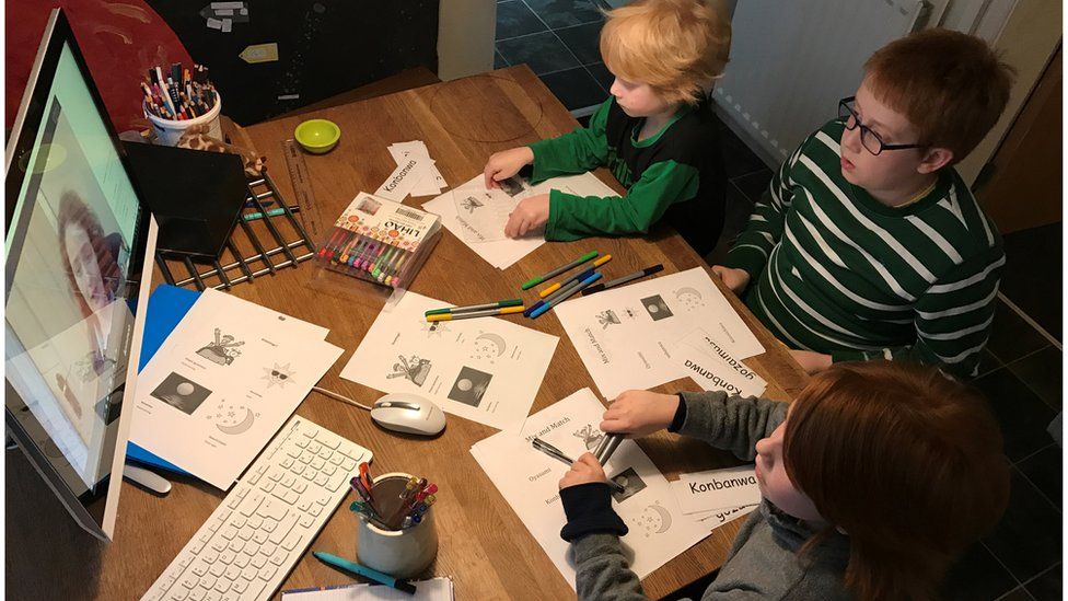 Home schooling: When lessons are at the kitchen table - BBC News